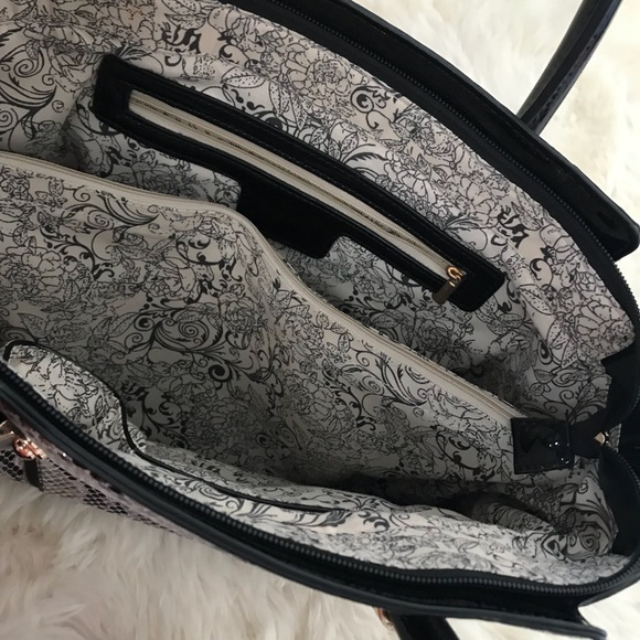 Bags | Metallic Snake Print Purse | Poshmark